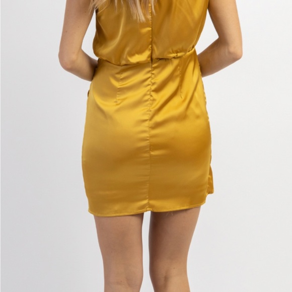 Dresses | Gold Mini Dress | Poshmark